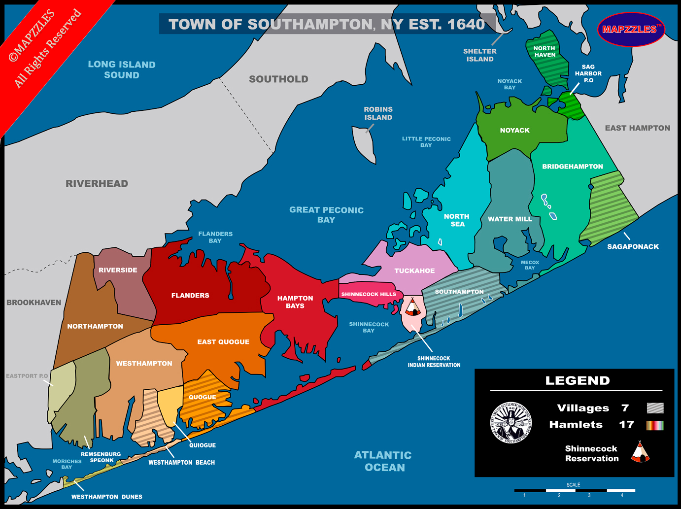 Mapzzles Full Size Maps: Southampton