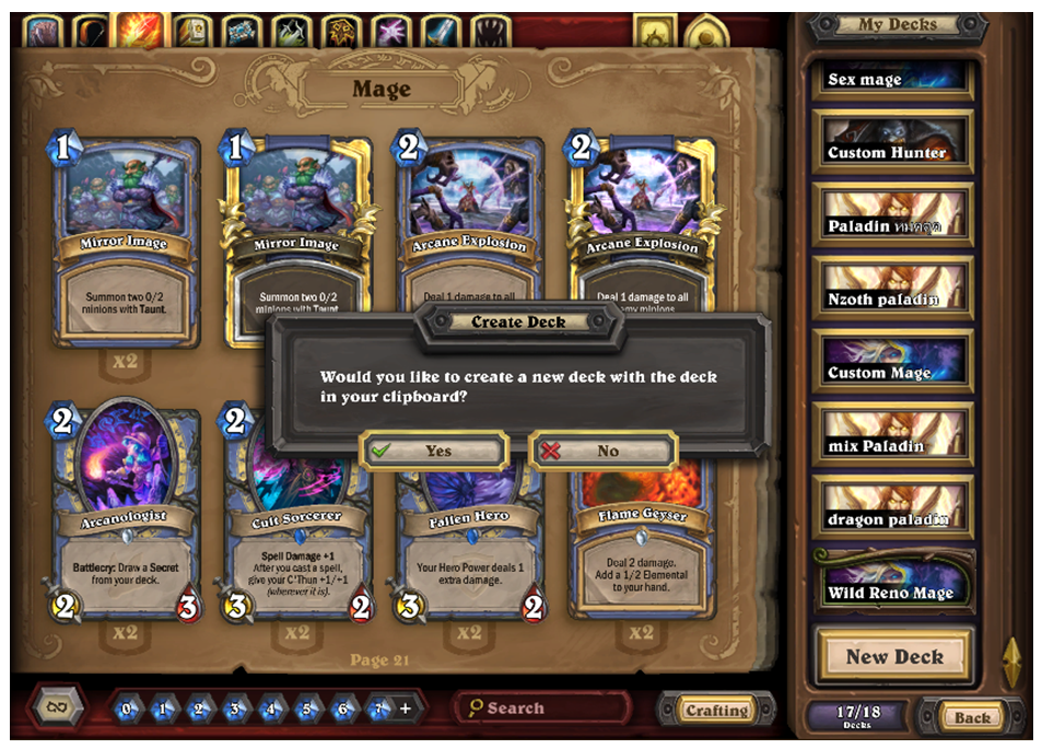 HearthStoneThailand: วิธี copy deck จากเวปอื่น หรือแจกจ่ายของตัวเองให้ ...