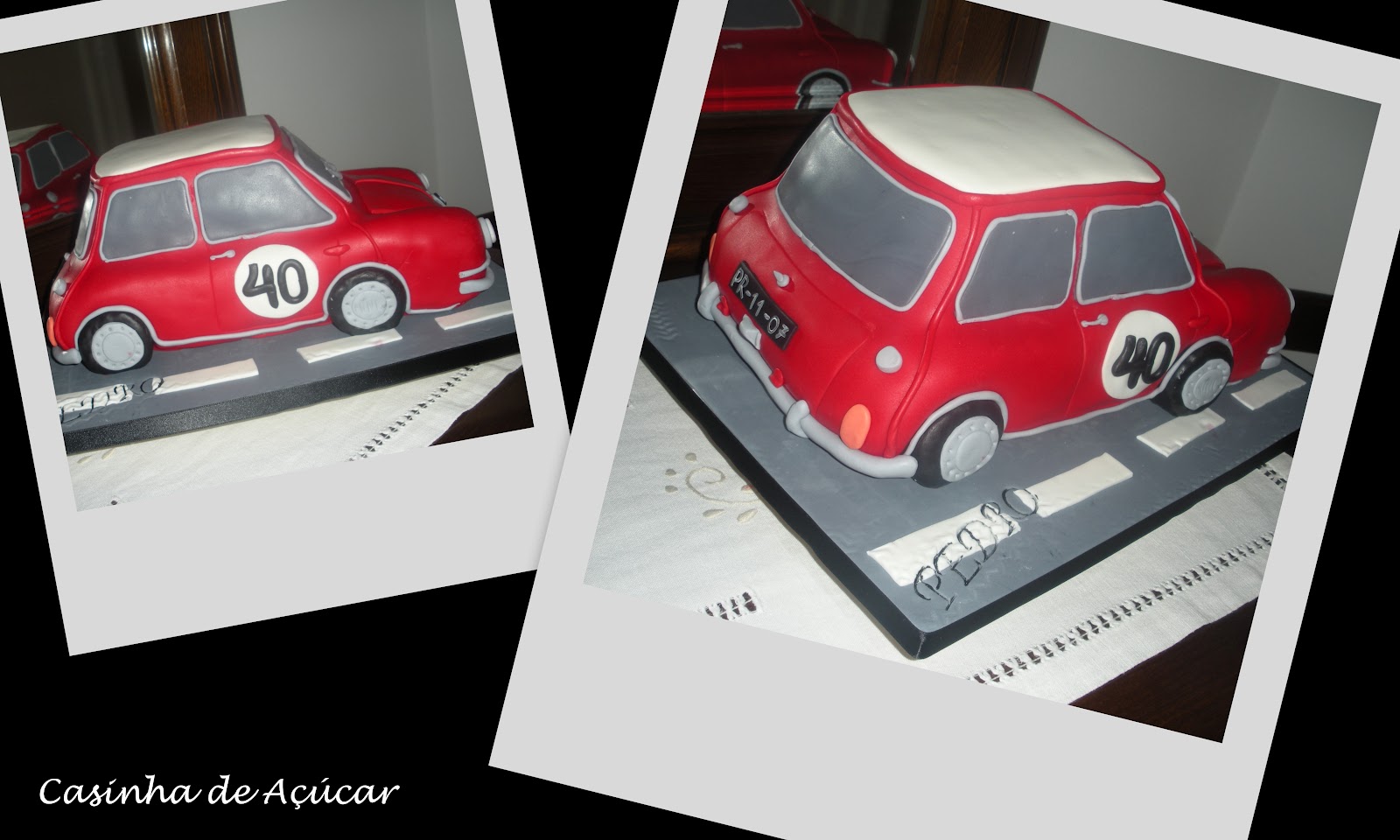 Bolo Mini Cooper - Lara Correia, Cake Girl