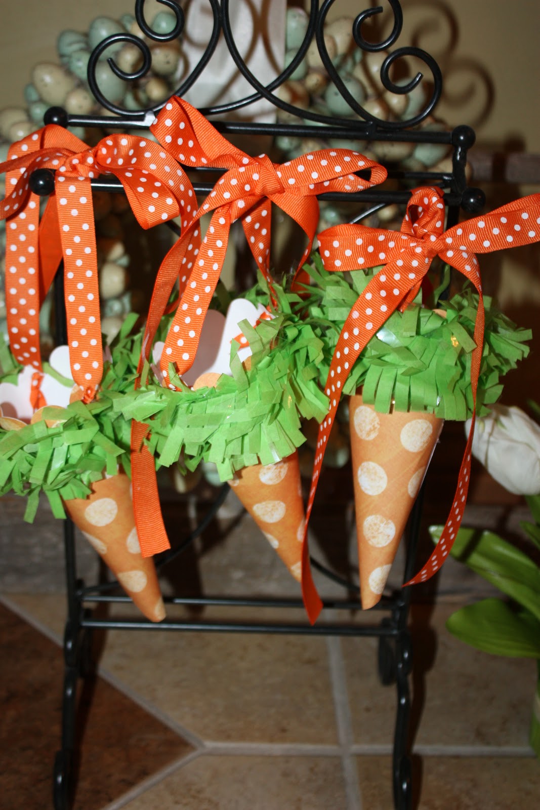 Buckets of Grace: Carrot-esq Treat Cones