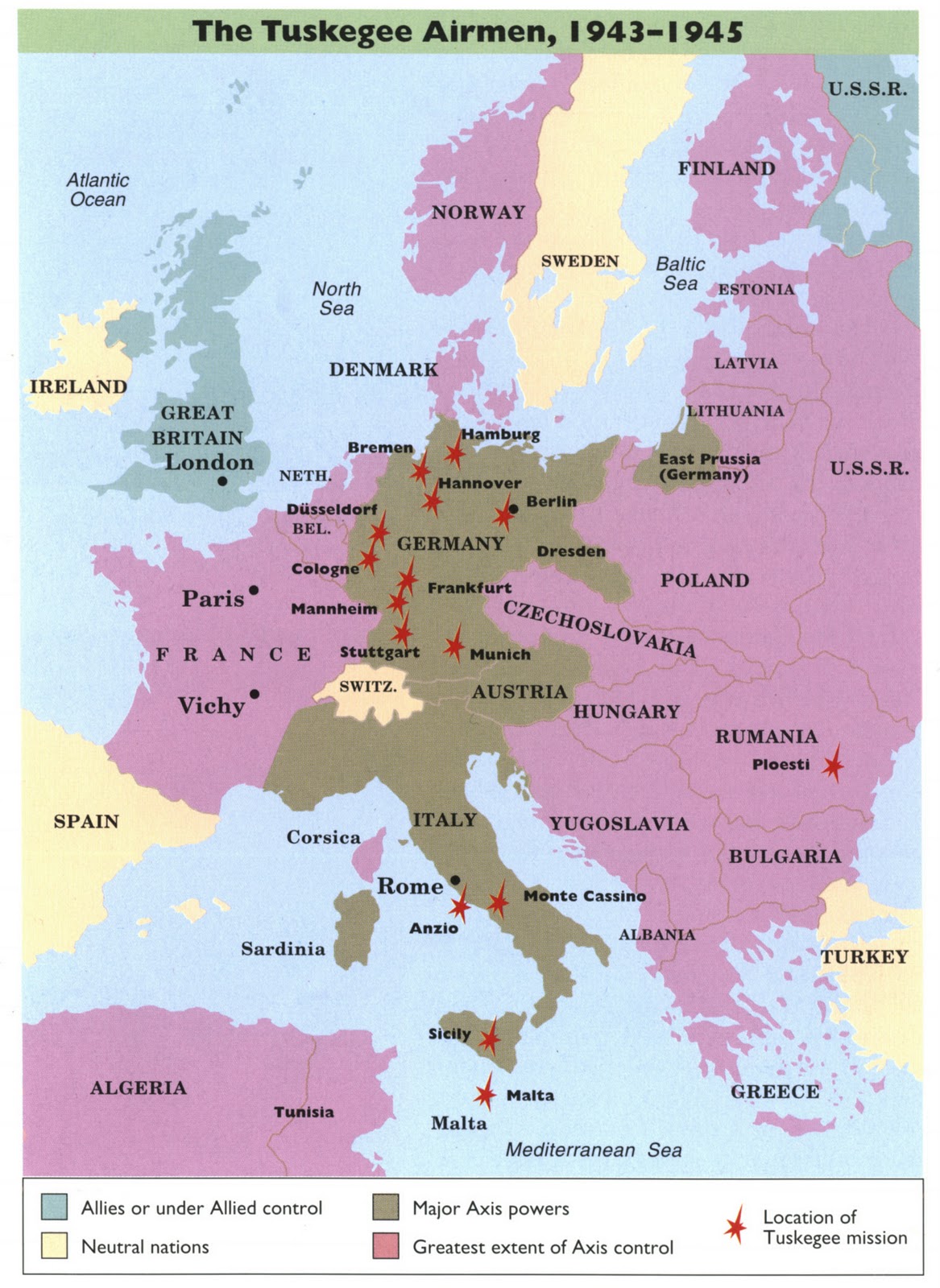 GIS Research and Map Collection: Tuskegee Airmen Maps Available from ...