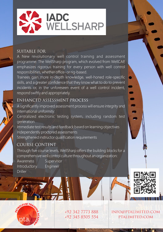 IADC WellSharp Course In Pakistan - PTA Limited