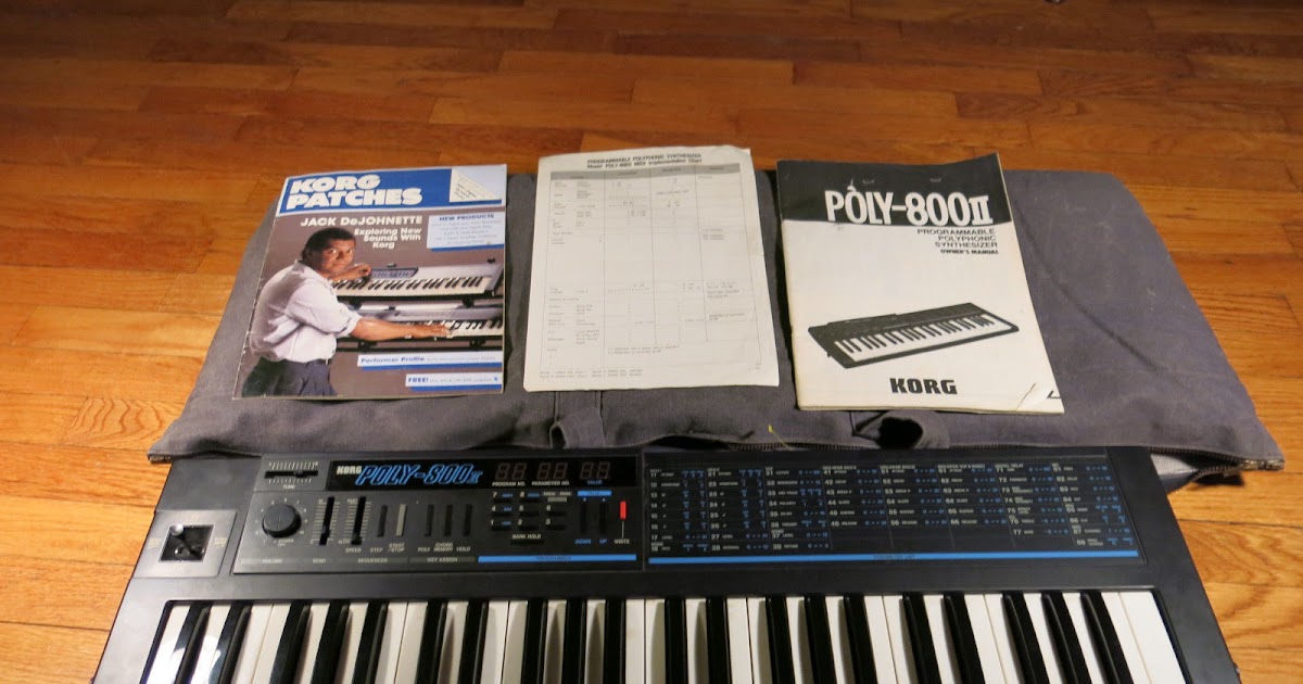 MATRIXSYNTH: Korg Poly 800 II Analog Synthesizer w/ Extras