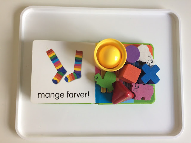 Family FECS: Matching Colors Using Baby Book & Toys