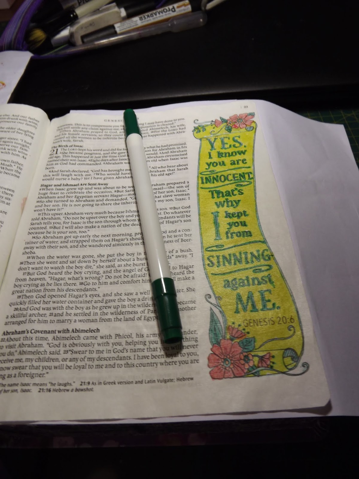 Bybel Legkaart: Bible Journaling - Genesis 20 & 21