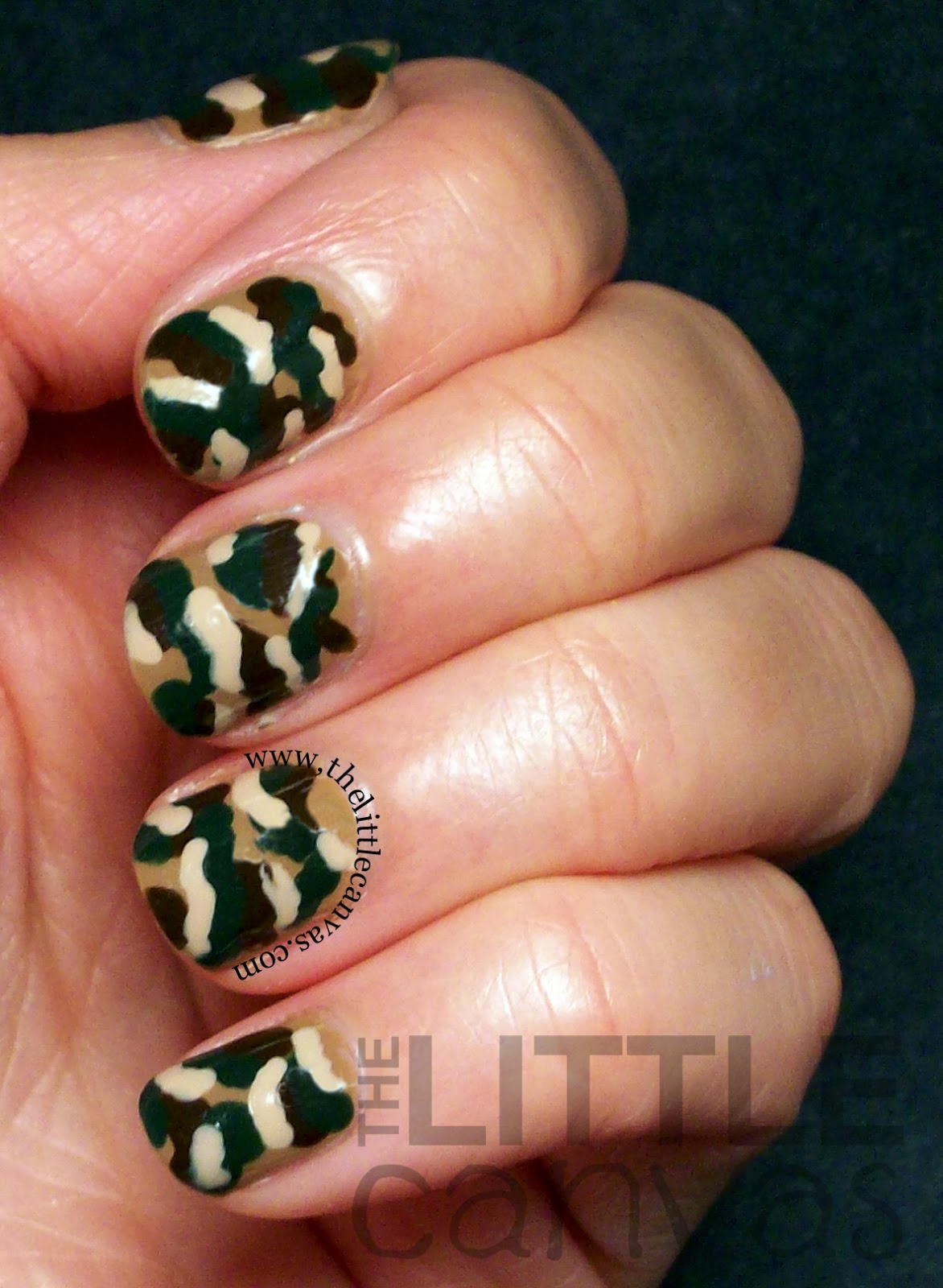 Zoya Camo Nail Art - The Little Canvas