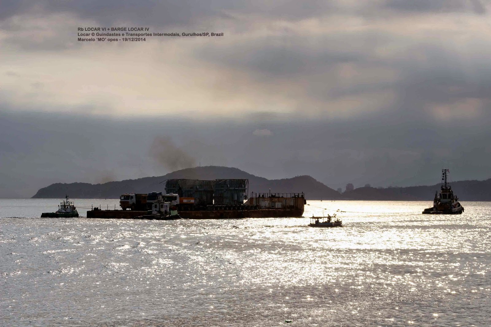 Santos Shiplovers: Rb Locar VI + Barcaça Locar IV - Faina de reboque de ...