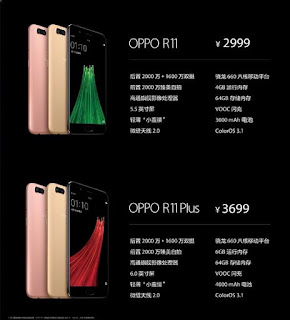 Oppo R11 Dan R11 Plus Resmi Rilis Di China, Ini Dia Spesifikasi Dan Harganya - Obrol Gadget