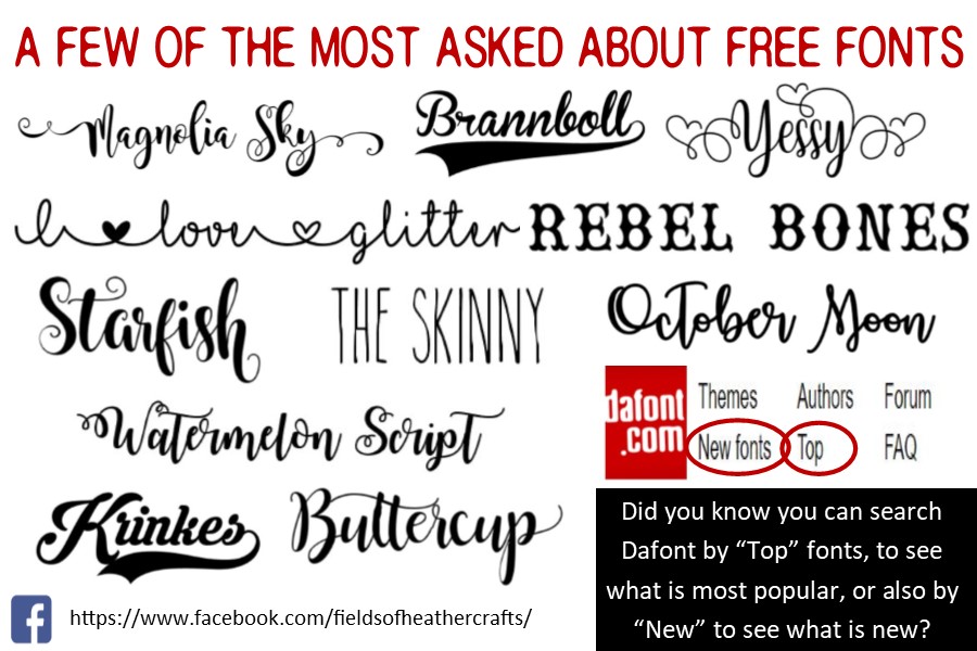 Fields Of Heather: My Favorite Fonts & How to Use them (Cheat Sheets)