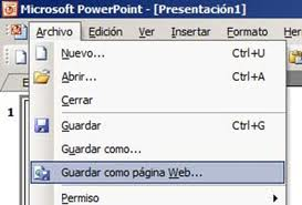 Menus de powerpoint