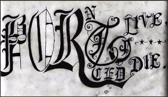 Large Old English Font Alphabet