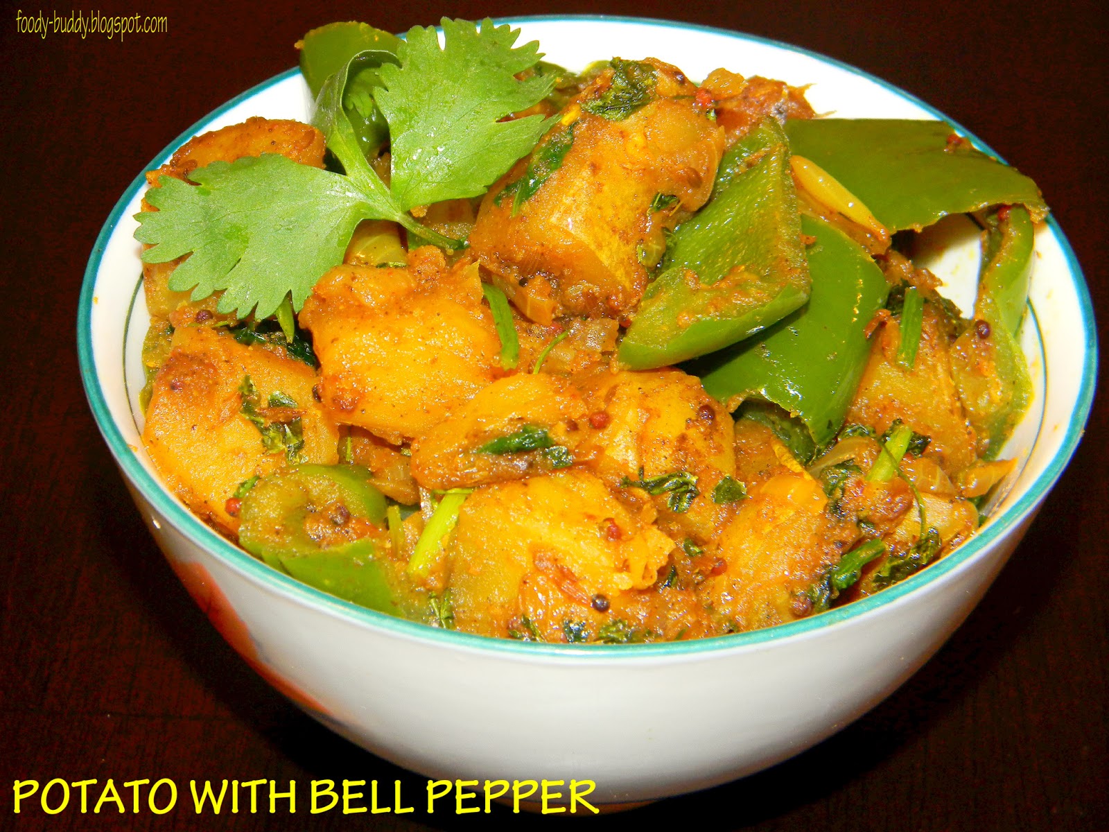 Foody - Buddy: Aloo Shimla Mirch (Potato With Bell Pepper )