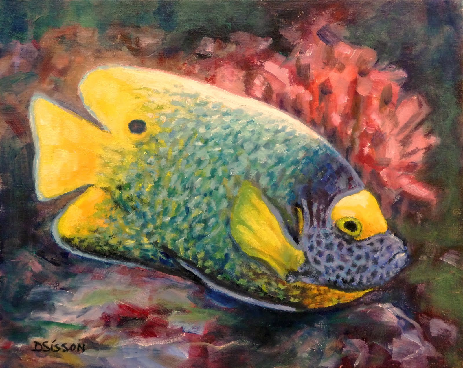 Angelfish Painting