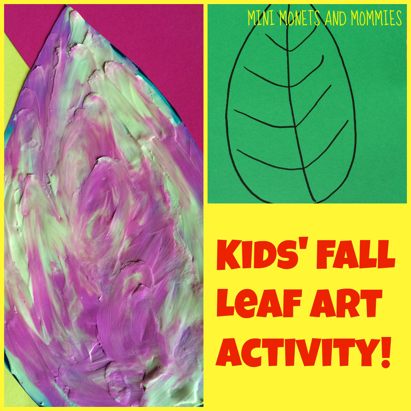Mini Monets and Mommies: Fall Leaf Color Change Clay Art