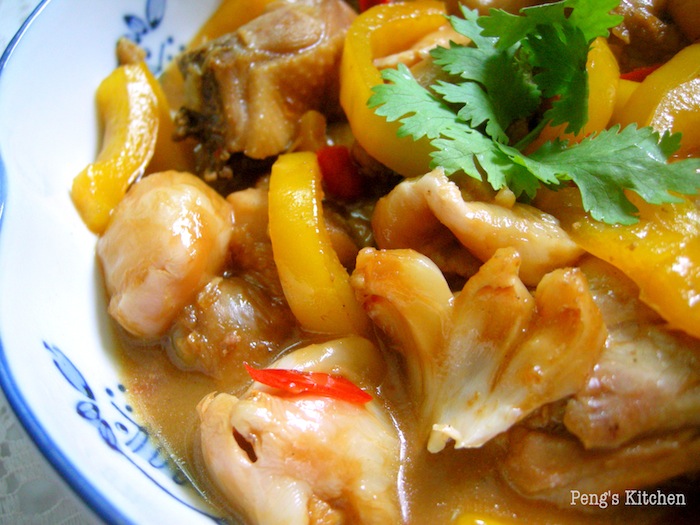 Peng's Kitchen: Braised Chicken with Lychees & Capsicum