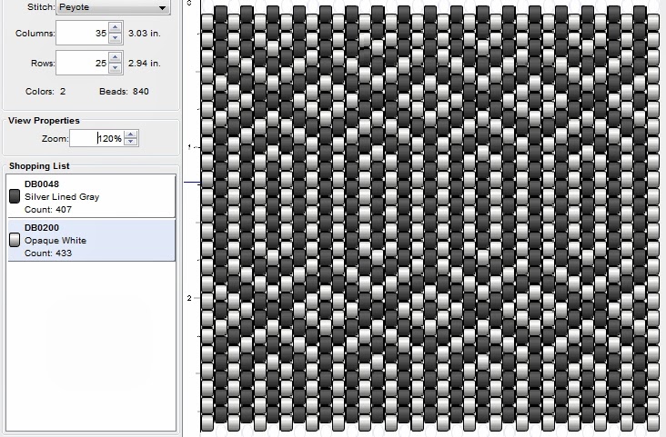 Imaginesque: Beading: Peyote Stitch Pattern 11