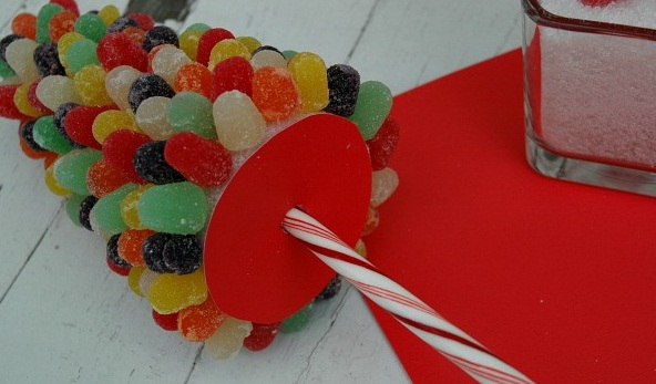 The Domestic Curator: WHIMSICAL GUMDROP CHRISTMAS TREES & CRAFTS