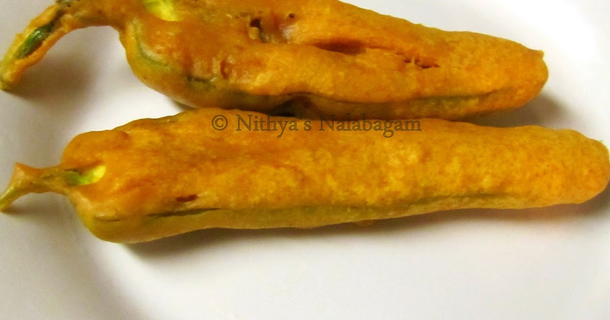 Milagai Bajji - Chilli Bajji |Nithya's Nalabagam