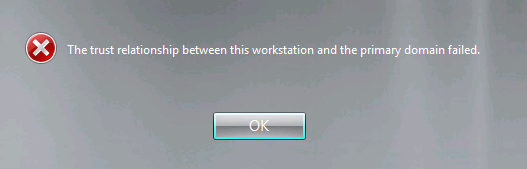 Simon Hart: The trust relationship between this workstation and the ...