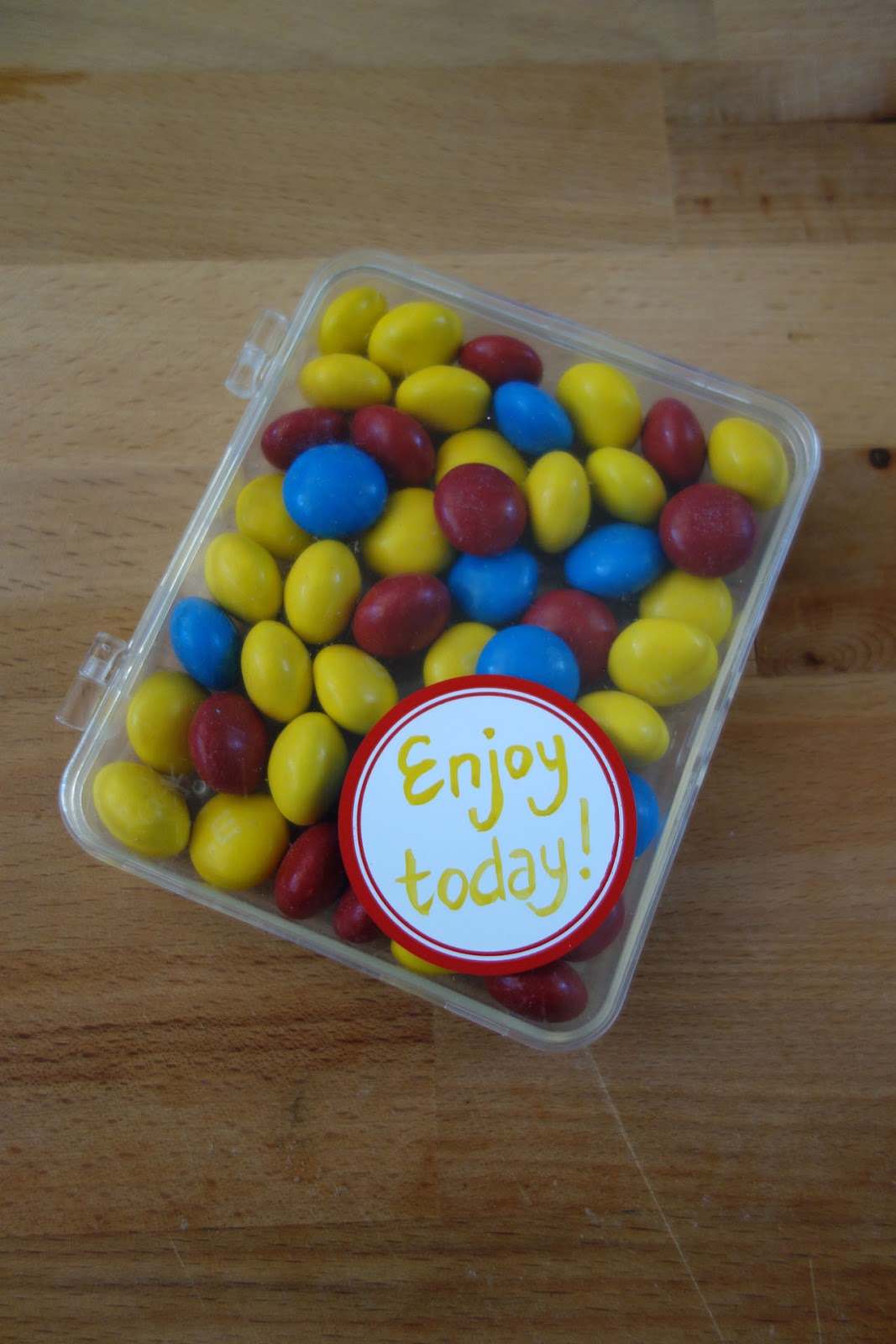 blah to TADA!: Candy in a Clear Case