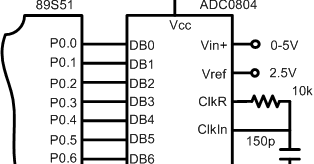 ADC Interfacing 0804 (with 8051) | Embedded System Desgin