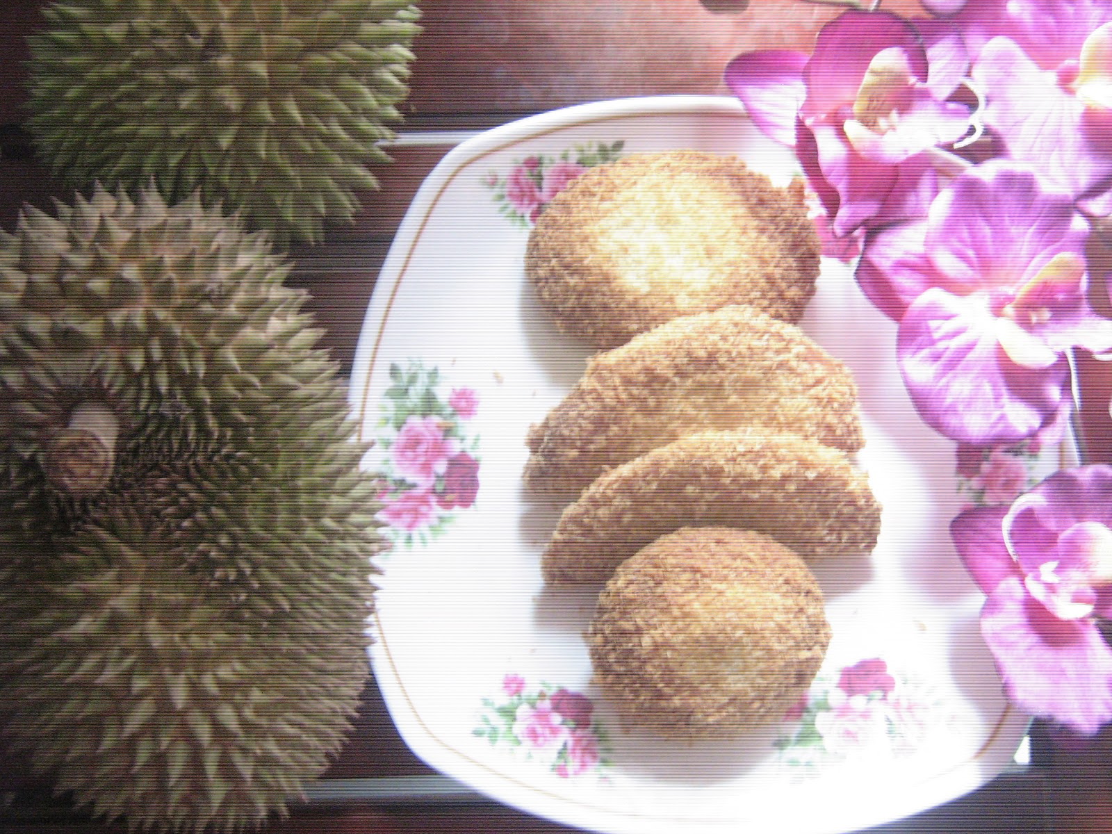 yan's cottage: ROTI DURIAN GORENG