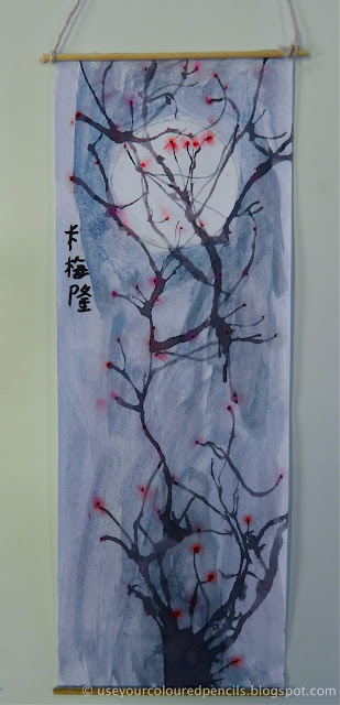 Use Your Coloured Pencils: Chinese Style Scroll Paintings