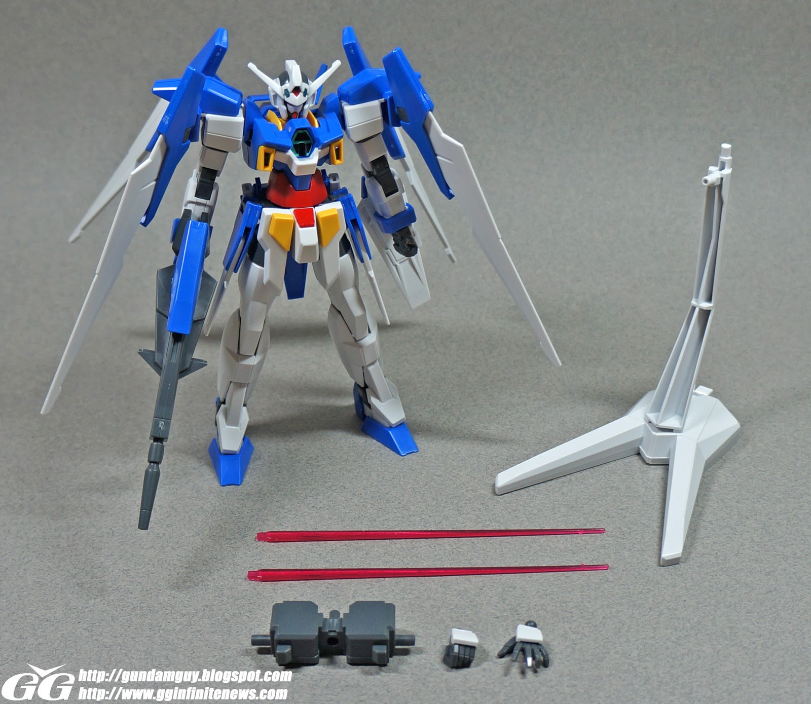 GUNDAM GUY: HG 1/144 Gundam AGE-2 Normal - Review Images by Gundam Guy