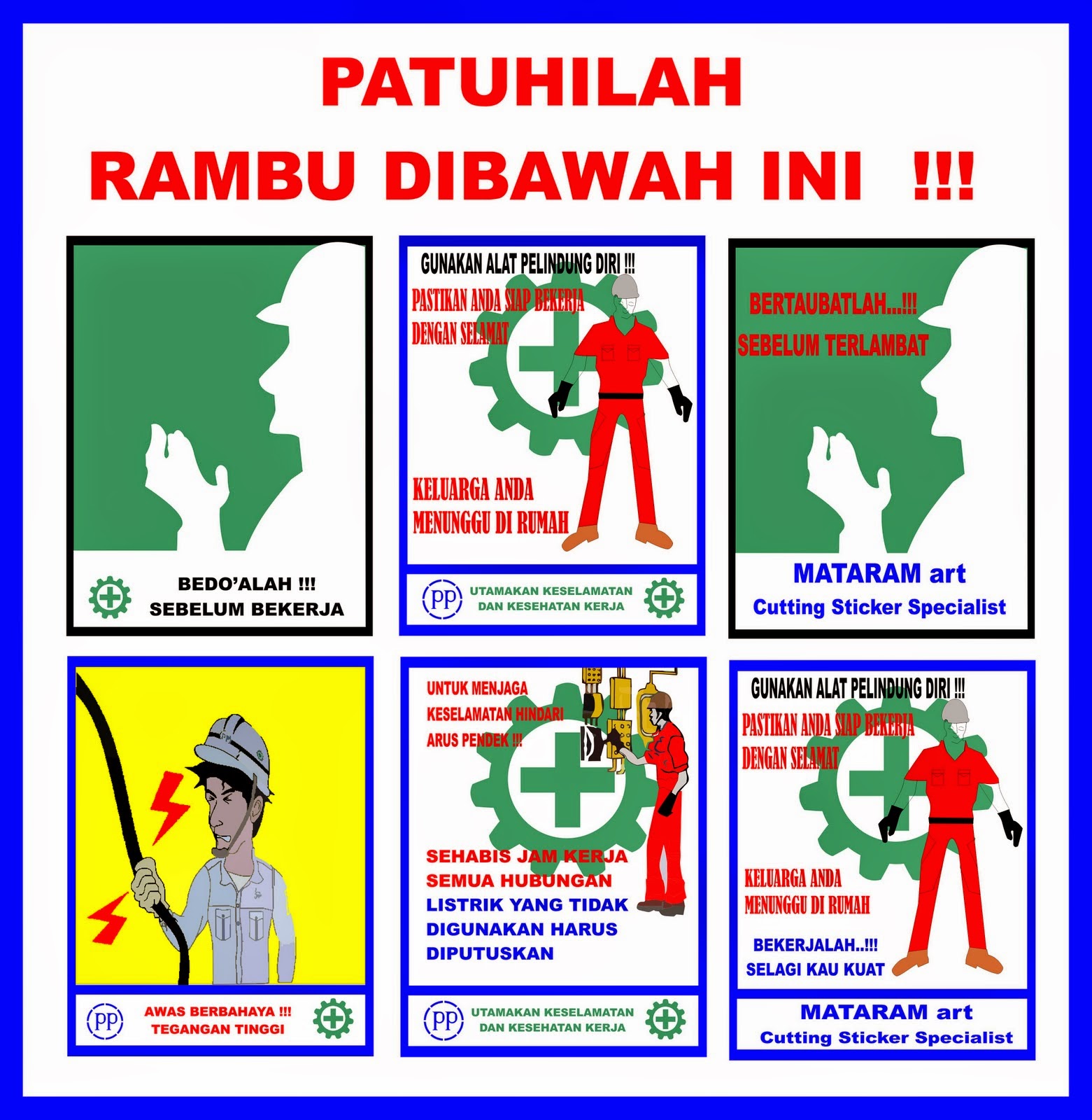 HSE: contoh safey poster
