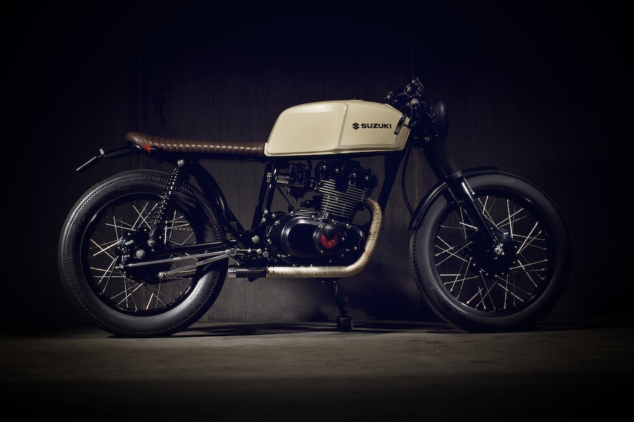 biker excalibur II: 1981 Suzuki GS250 Cafe Racer by Pop Bang Classics