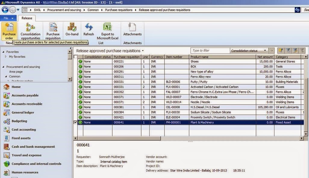 MS Dynamics Ax 2012: How to Book Transaction for Fixed Assets in MS ...