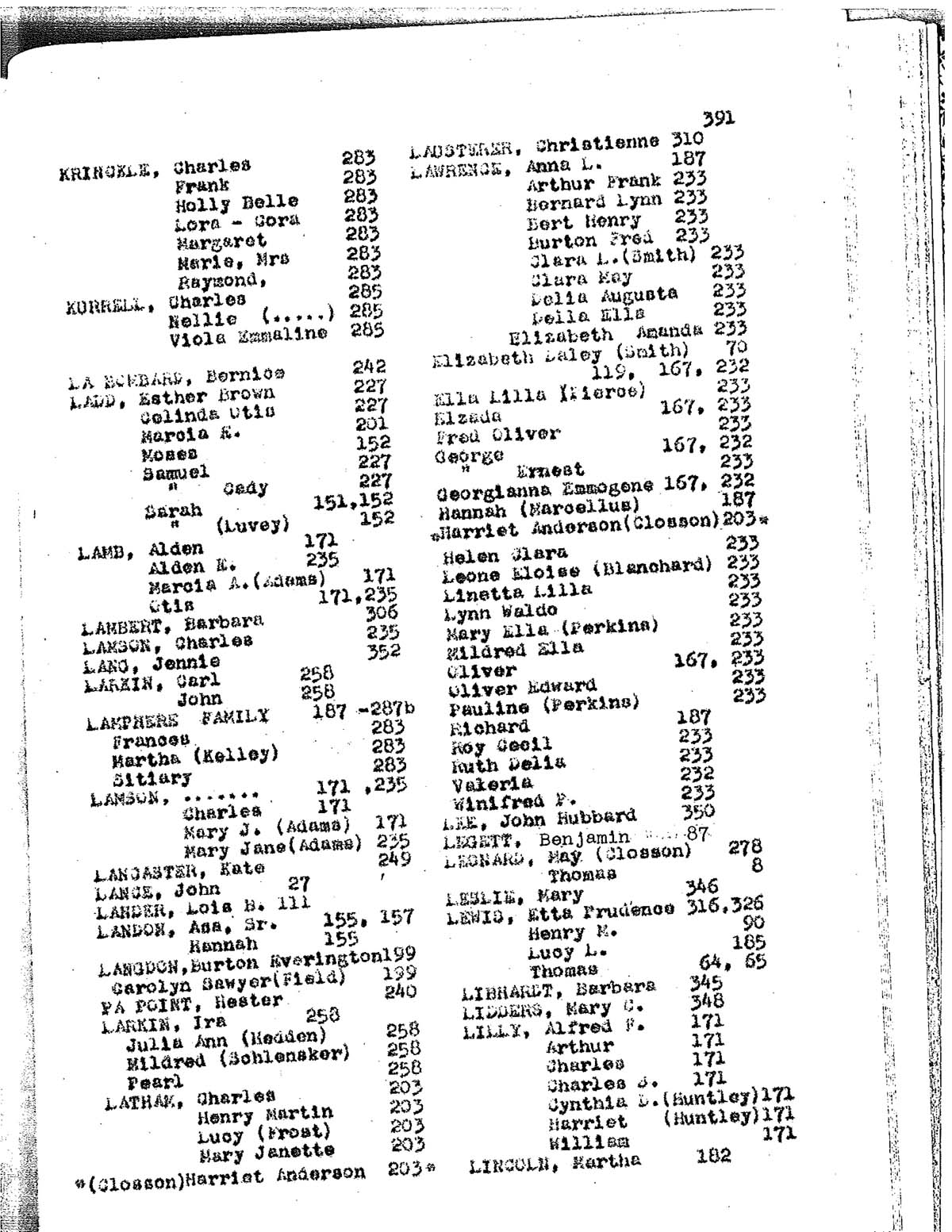 The Josiah Closson Family of New England by William G. Closson: Section ...