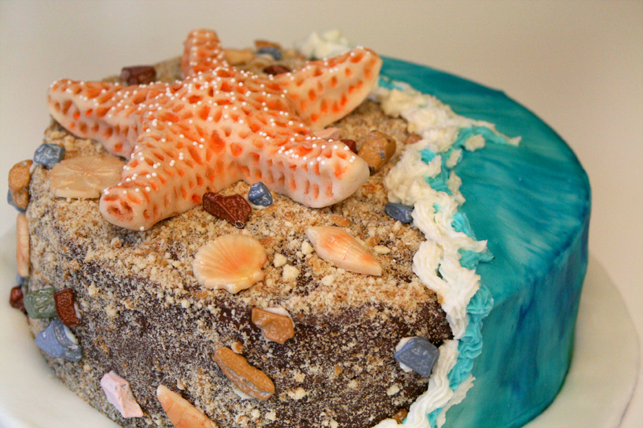 Melissa Adams Art: Starfish Cake and Henna Cake for the Royal Family Tea