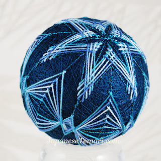 Japanese Temari: Herringbone stitch for temari
