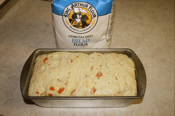 Gal in the Middle: Pizza Batter Bread and a Challenge