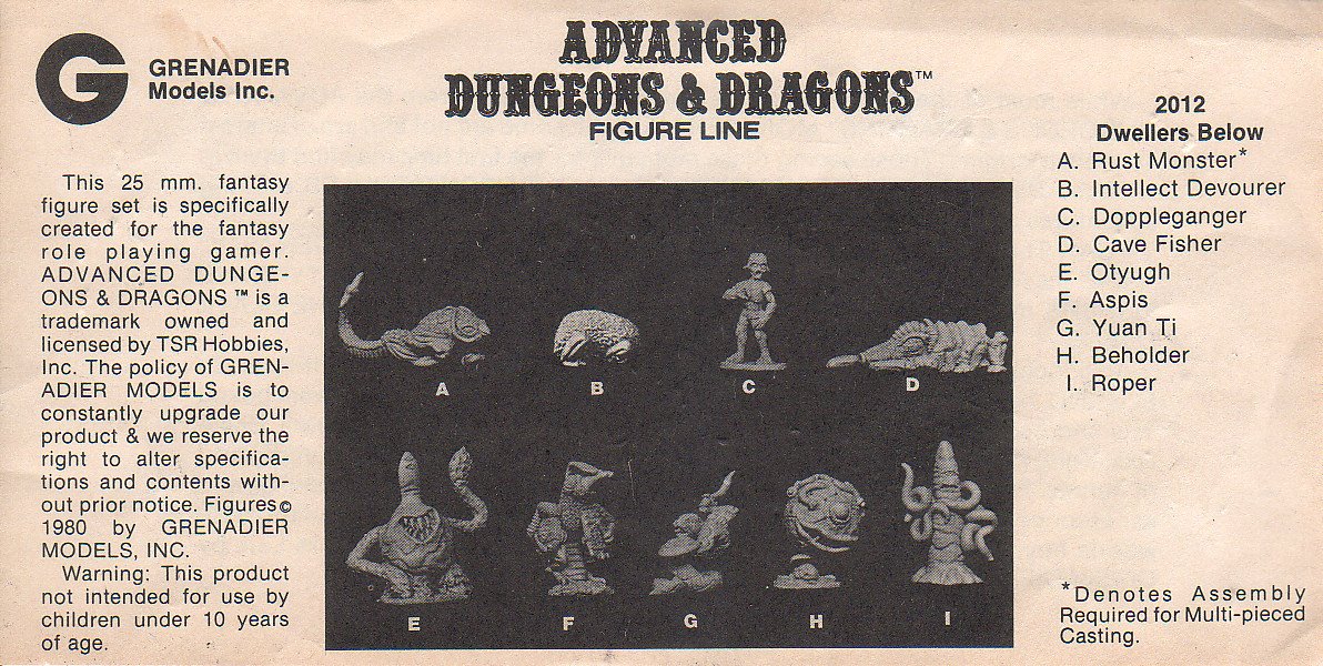 Oldhammerspain: Grenadier Models y Dungeons & Dragons