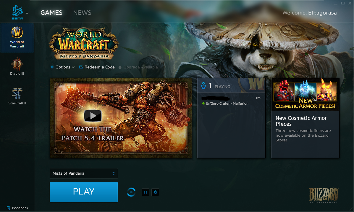 Blizzard Battle.Net Browser Beta