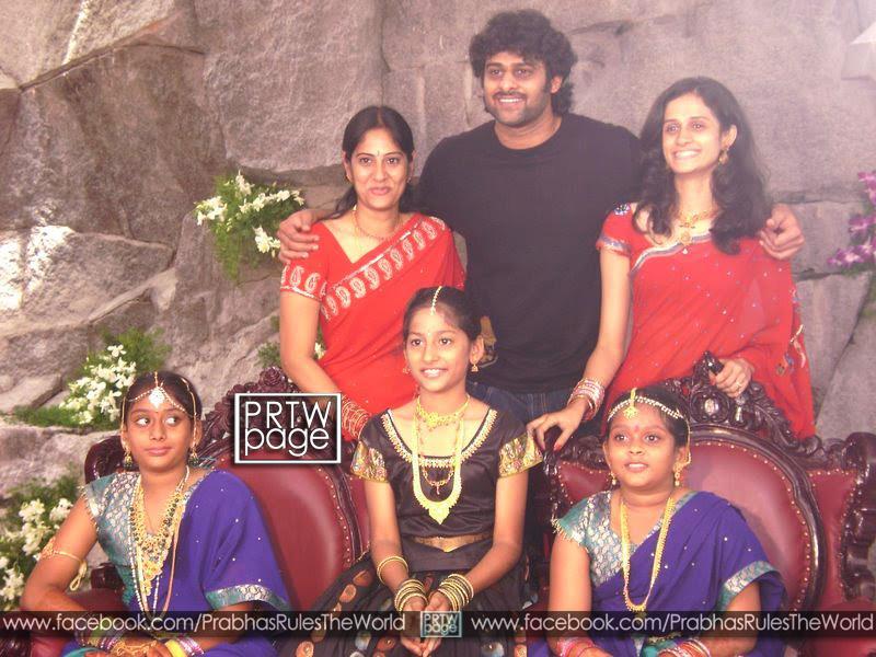 we love prabhas.. : krishnam raju his family photos