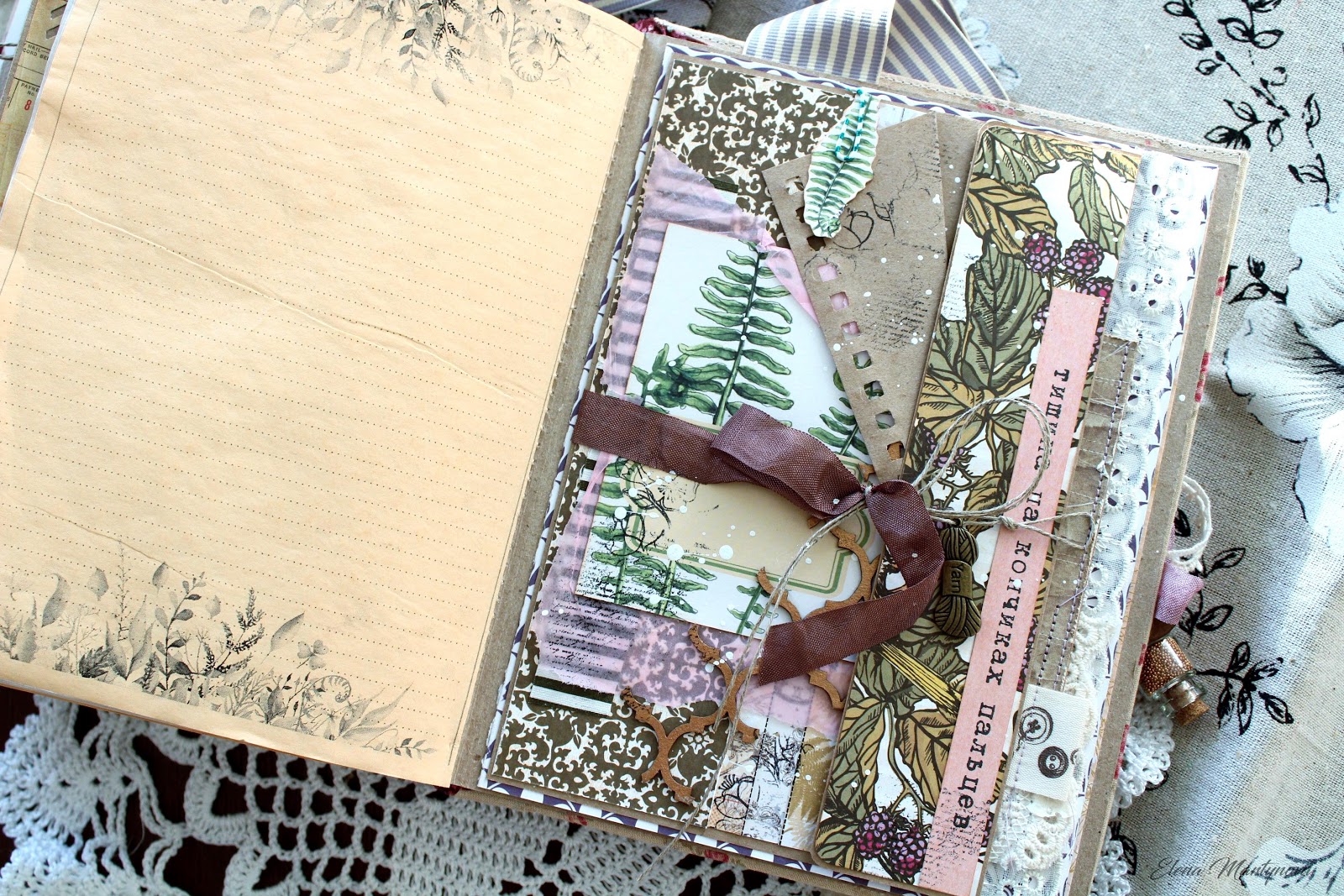 2 Crafty Chipboard : Vintage Notebook by Elena