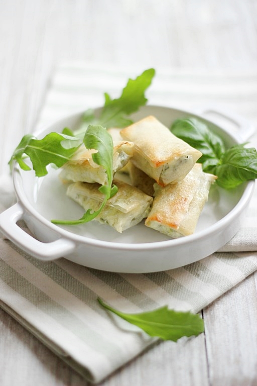 Sigari con rucola (con pasta brick homemade) | MIEL & RICOTTA