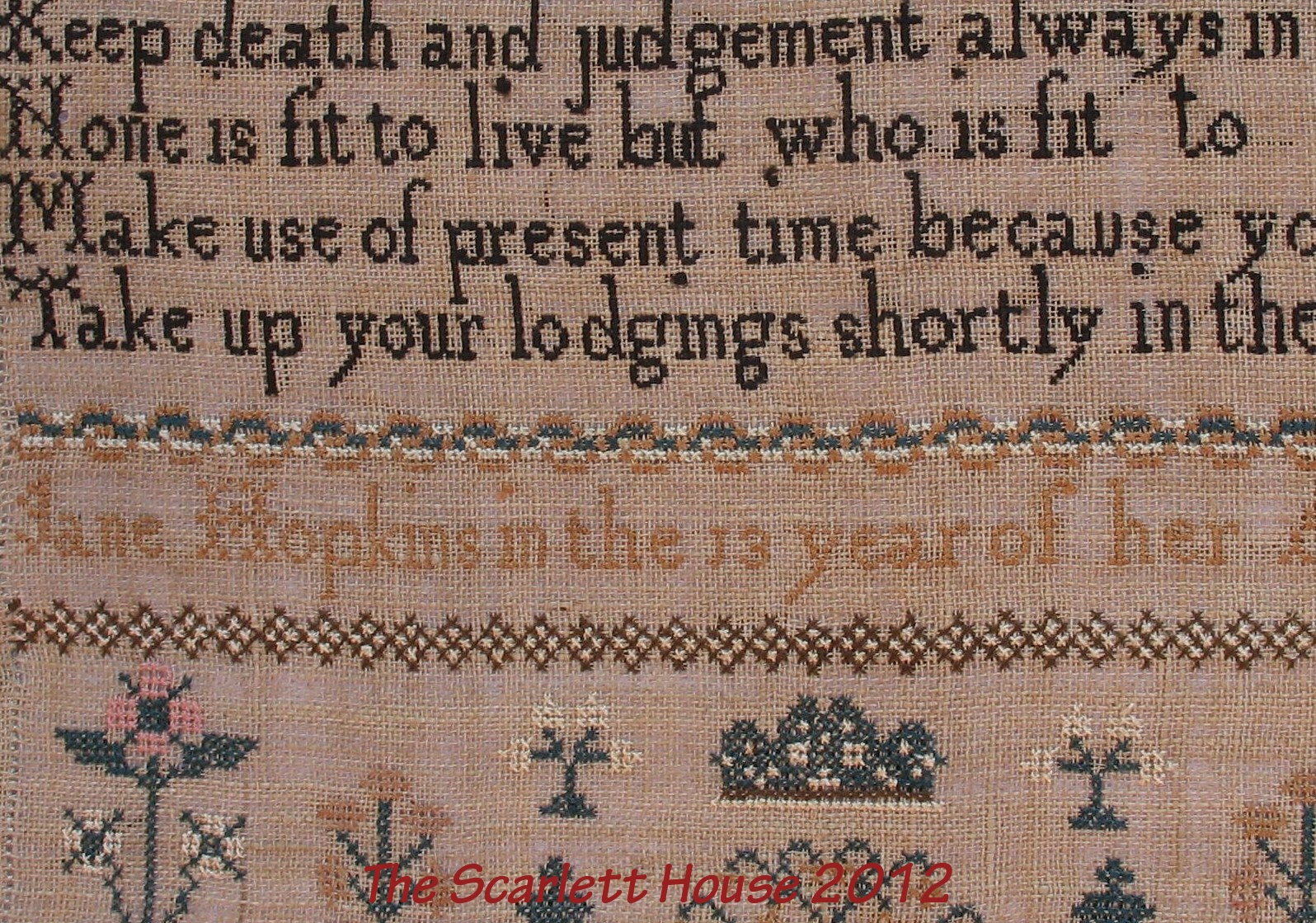 The Scarlett House: Jane Hopkins...past and present.