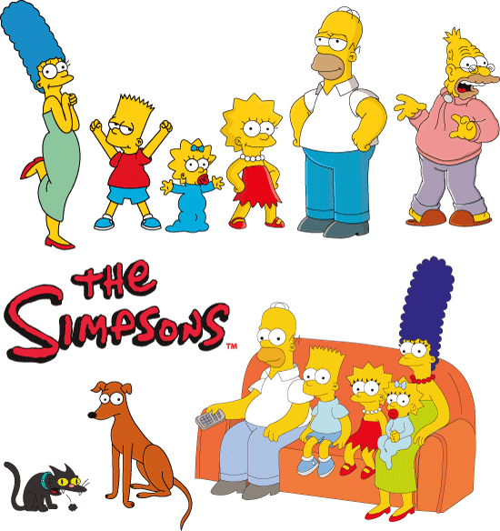 La Familia Simpson - vector | Vector Clipart