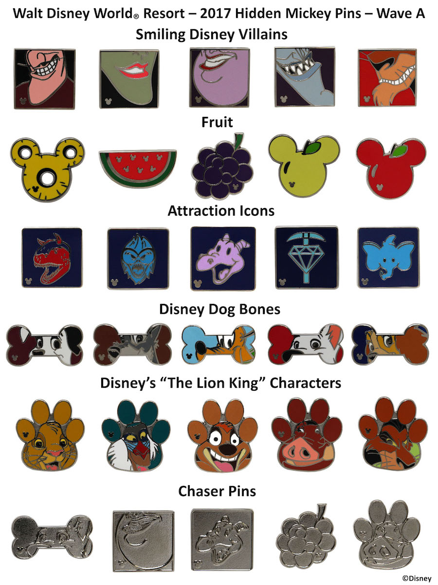 It All Started With a Mouse: New Hidden Mickey Pins for 2017; Figment ...