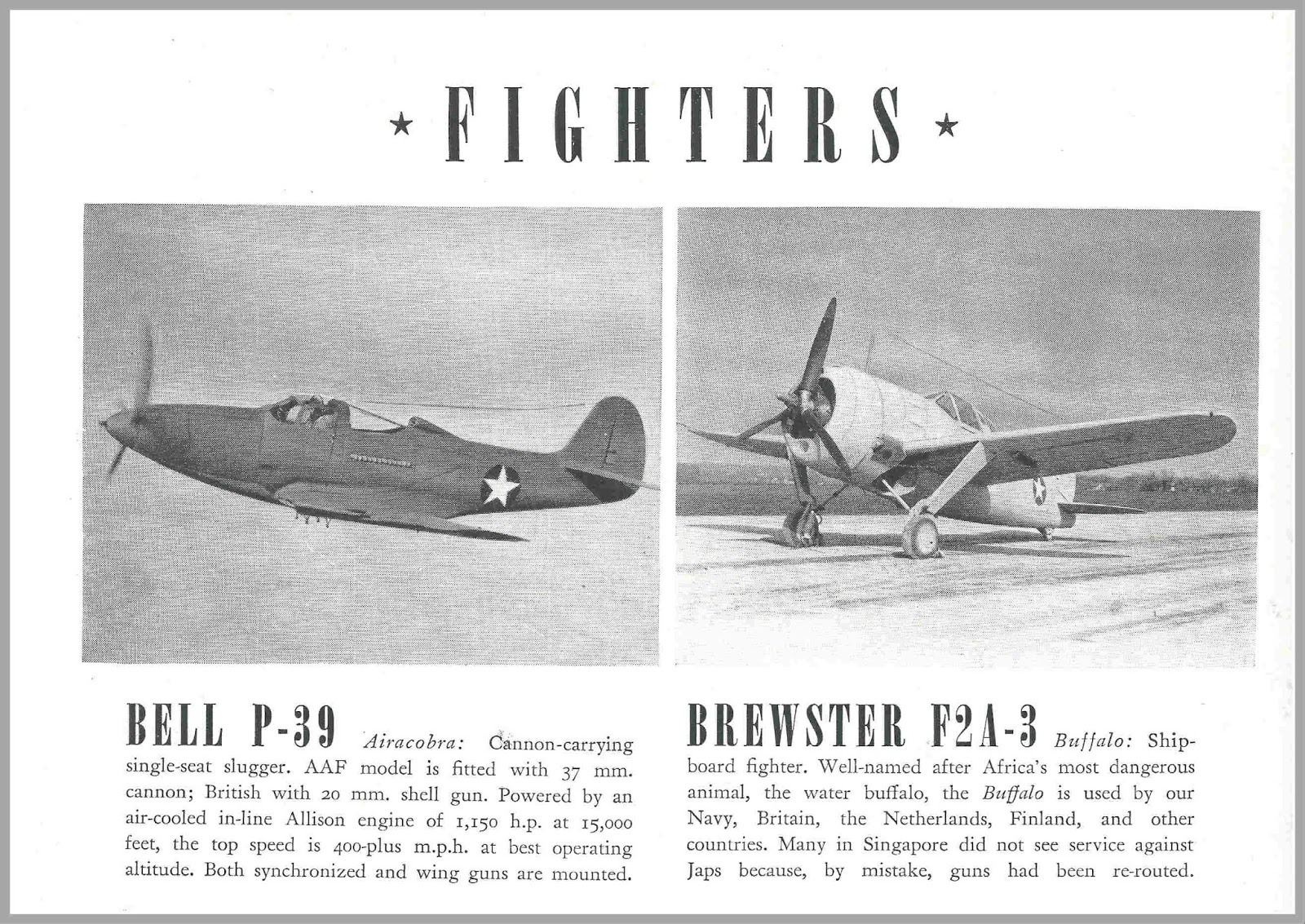 EverythingCroton: VINTAGE PLANES: THE FIGHTERS OF WORLD WAR II, 1942