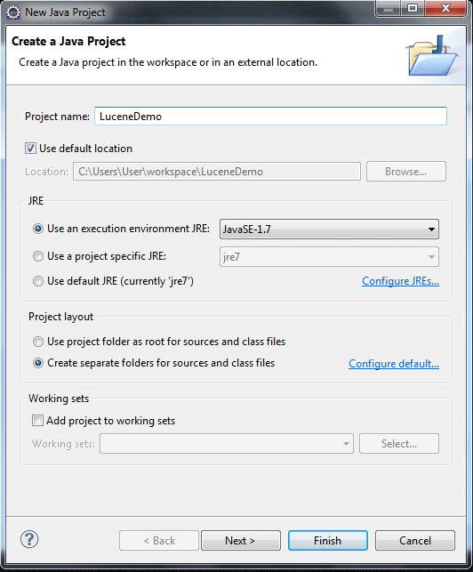 Lucene eclipse tutorial for beginners: Tutorial - Working with lucene ...