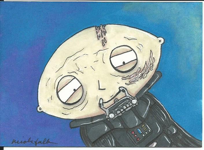 Pack War: The Art Gallery: ACEO Stewie Vader