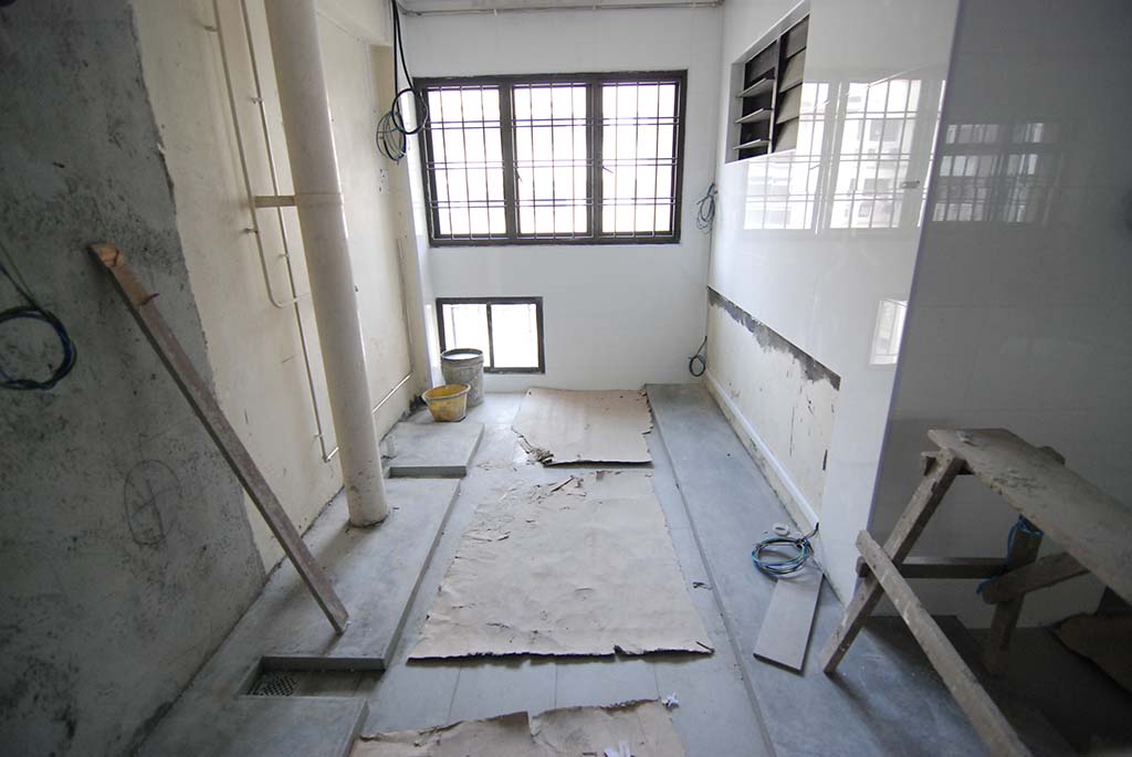 butterpaperstudio: Reno@SNA4 - concrete base for the kitchen cabinets