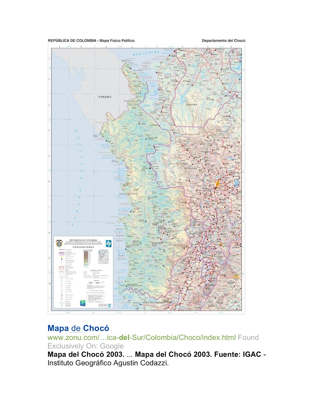 Nuevochoco: MAPA del Chocó