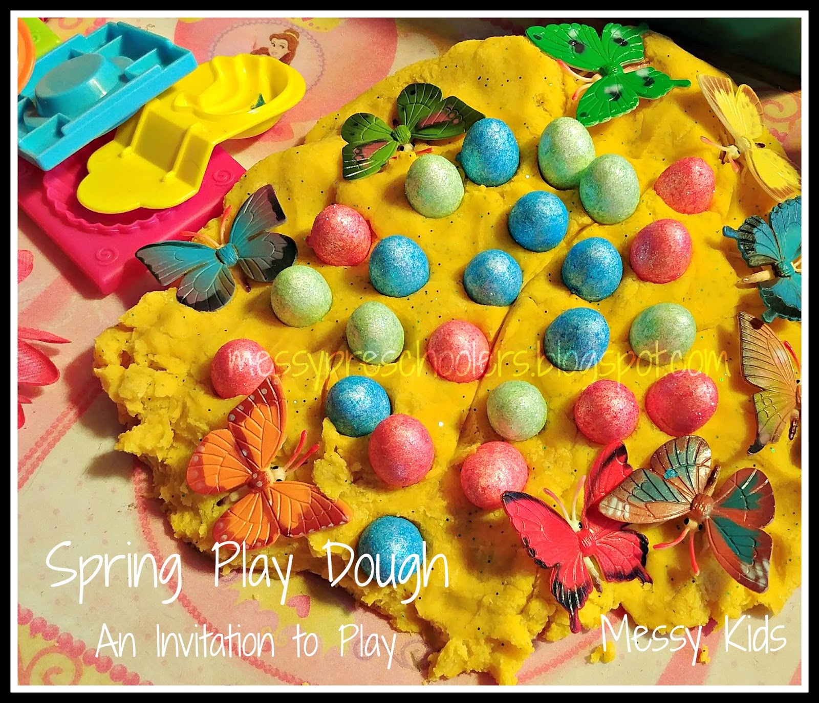 Messy Kids: Spring Play Dough: An Invitation to Play