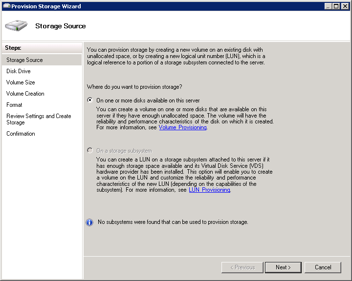 Using the Share and Storage Management Console in Windows Server 2008 ...